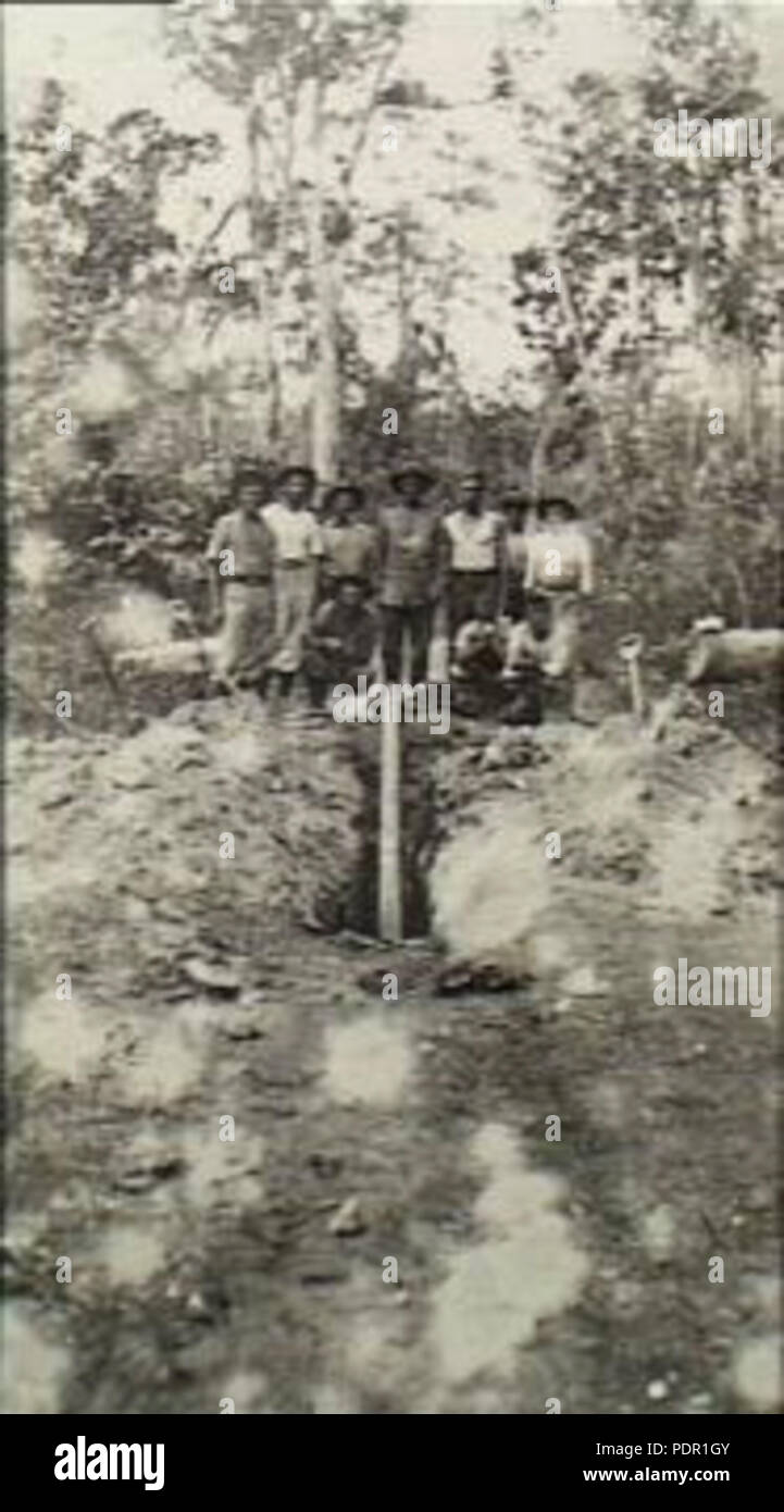 51 German mine at Bitapaka 1914 (AWM P02031 Stock Photo - Alamy