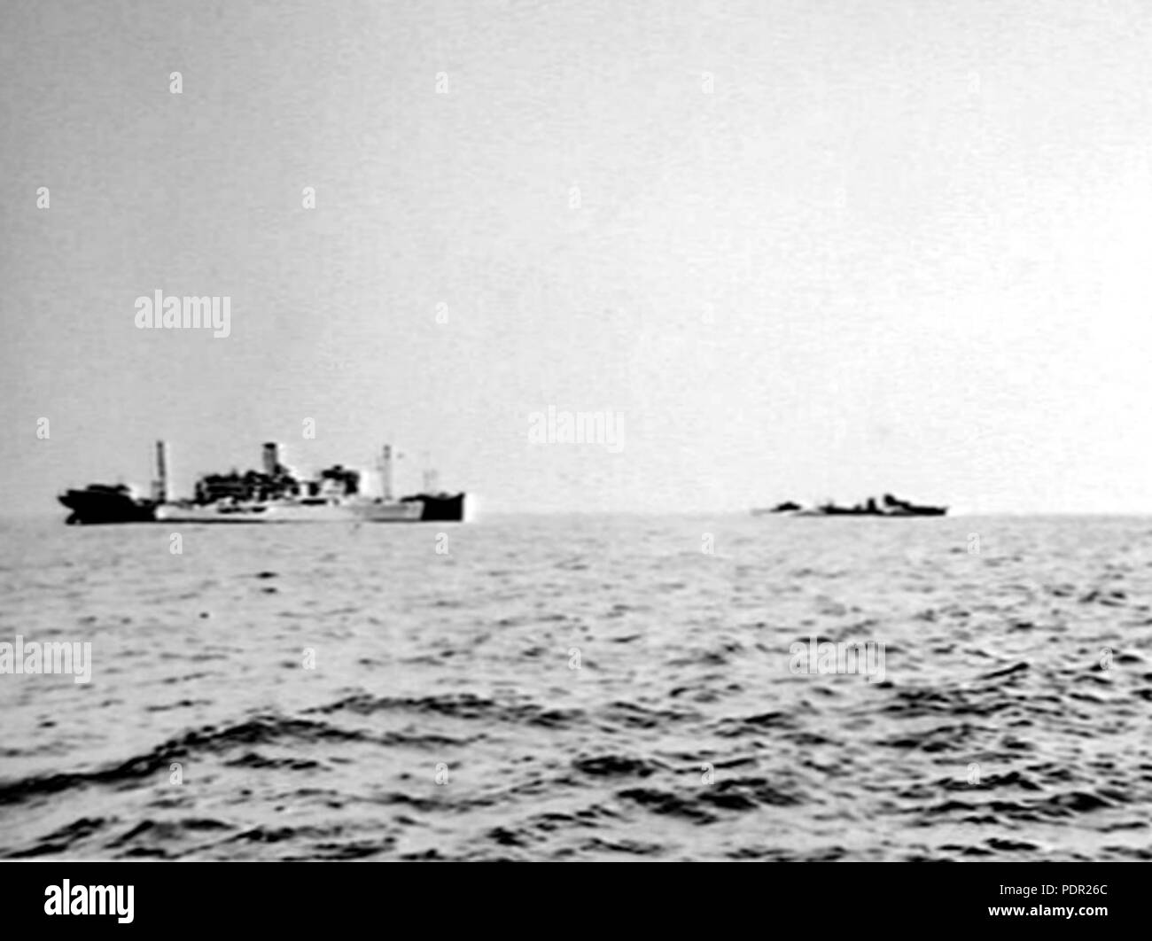 59 HMAS Warrego (U73) and USS Houston (CA-30) at Darwin in February ...