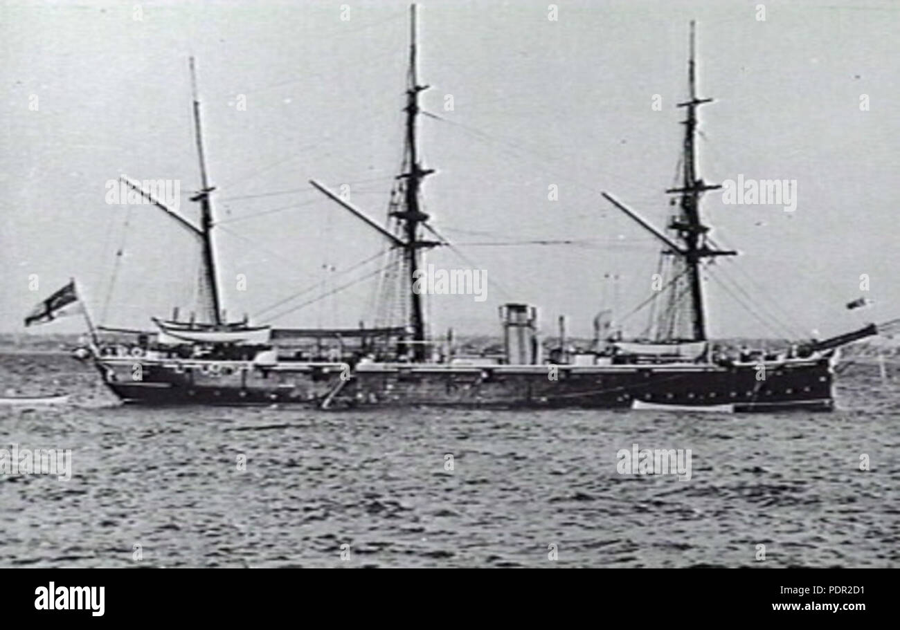 60 HMS Pylades (1884) AWM 302246 Stock Photo - Alamy