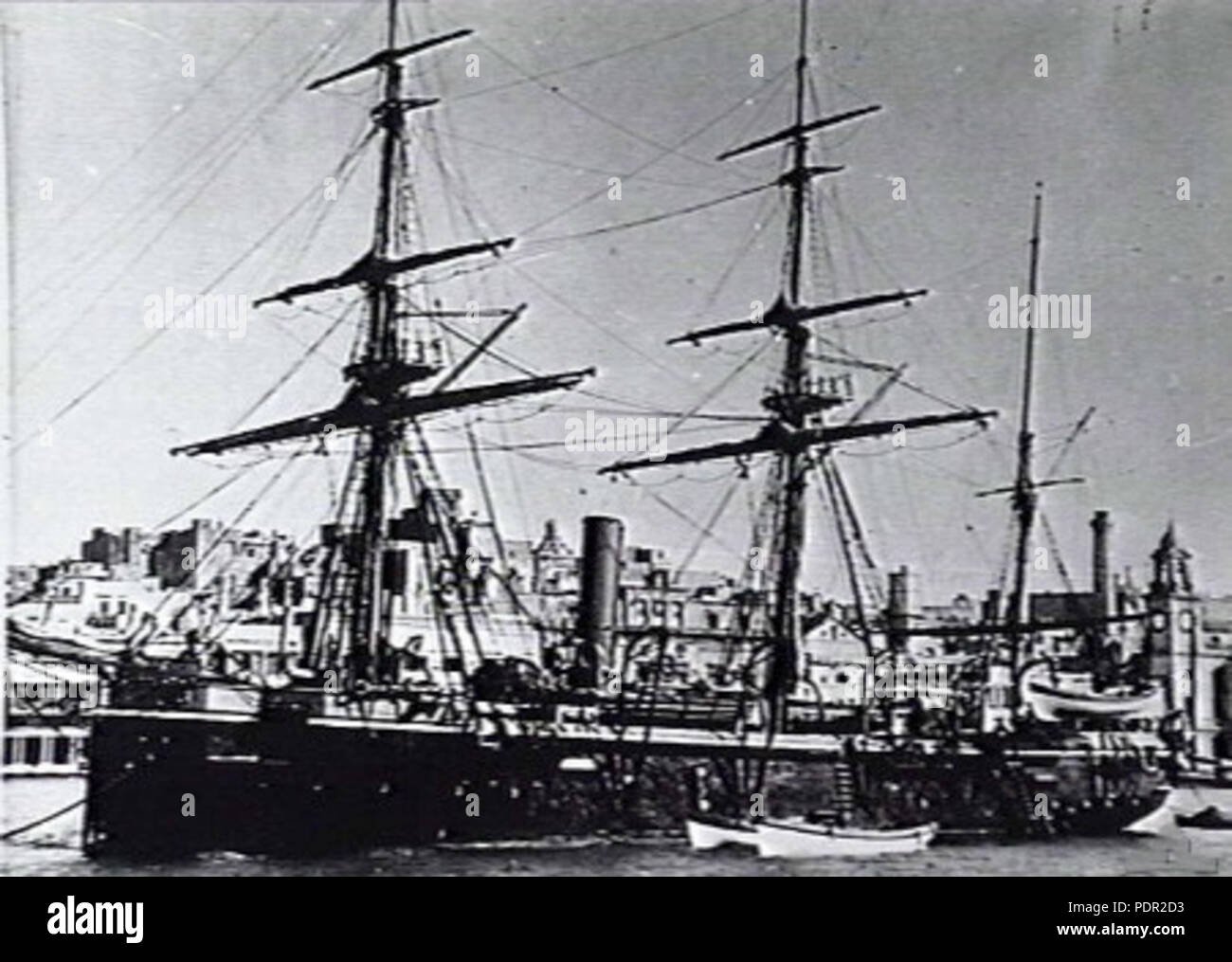 60 HMS Rambler (1880) AWM 302248 Stock Photo - Alamy