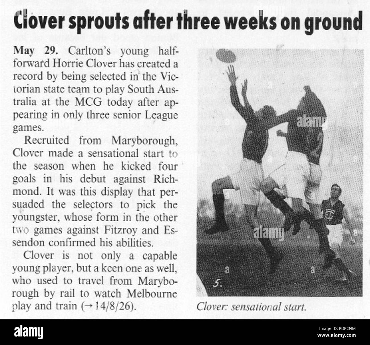 61 Horrie Clover news 1920 Stock Photo - Alamy