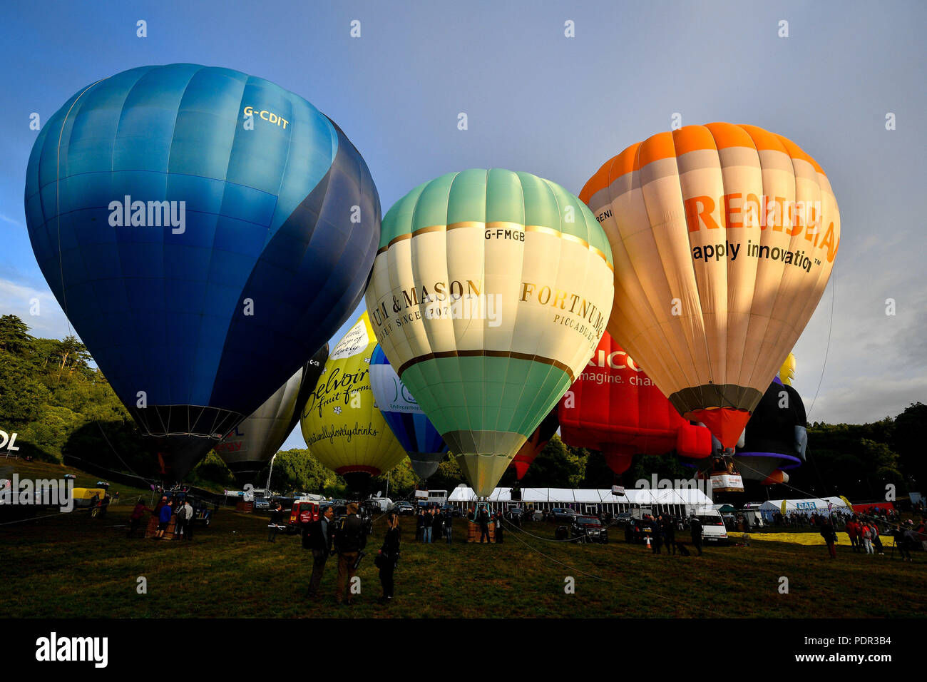 Balloons inflate during a ground tether flight after bad weather ...