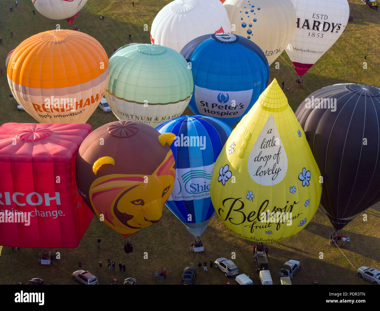 Tethered balloons in the main arena at the Bristol International ...