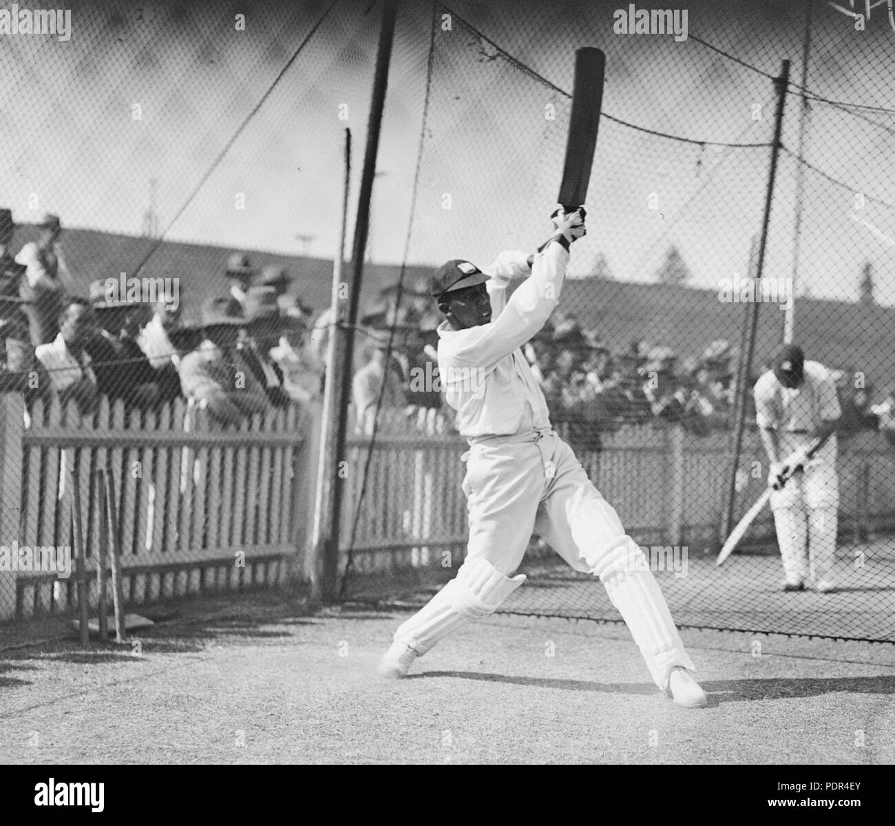 78 Learie Constantine batting 01 Stock Photo - Alamy