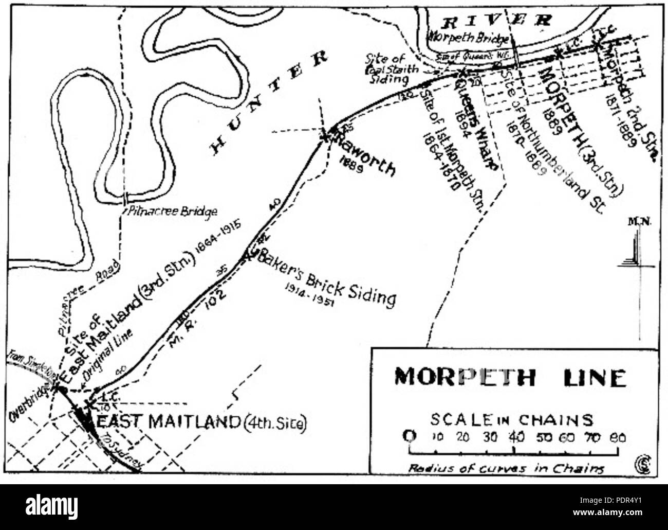 Morpeth map hi-res stock photography and images - Alamy