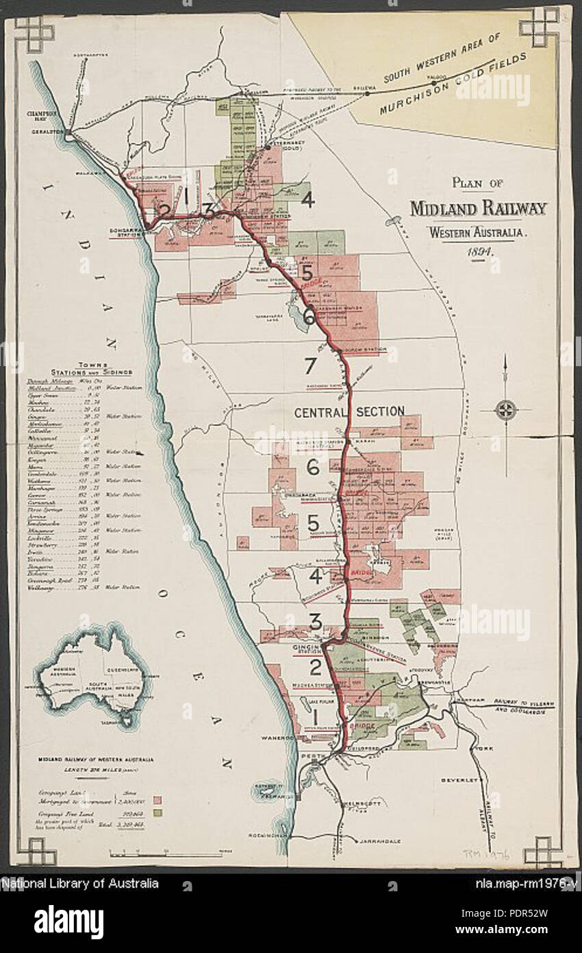 87 MRWA plan, 1894 Stock Photo - Alamy