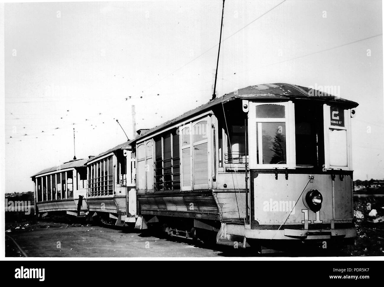 96 Perth trams B class - ca. 1952 Stock Photo - Alamy