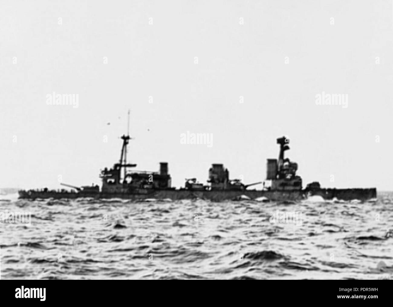 67 Indefatigable class battlecruiser with aircraft c1918 Stock Photo ...