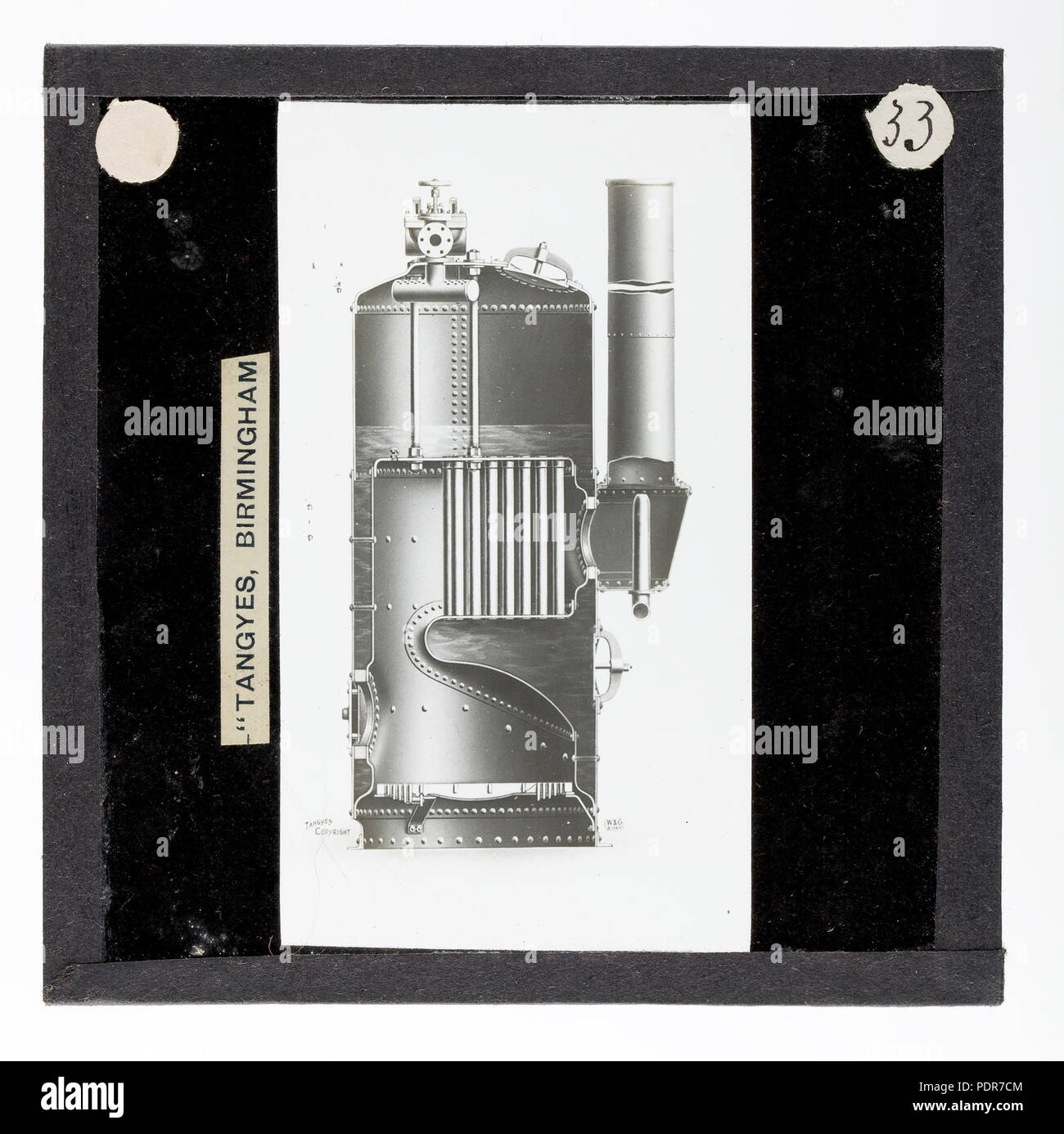 Cross section of vertical water tube boiler hi-res stock photography ...