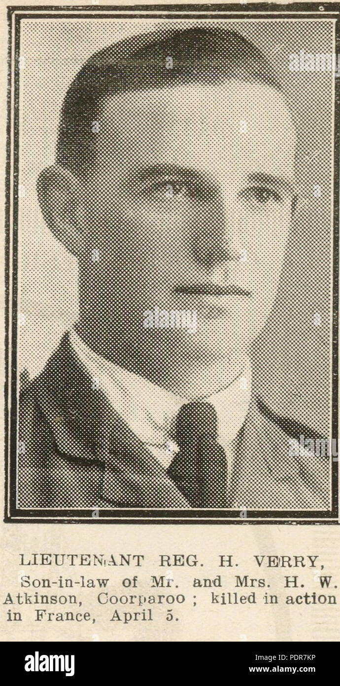 79 Lieutenant Reginald Herbert Verry, one of the soldiers photographed ...