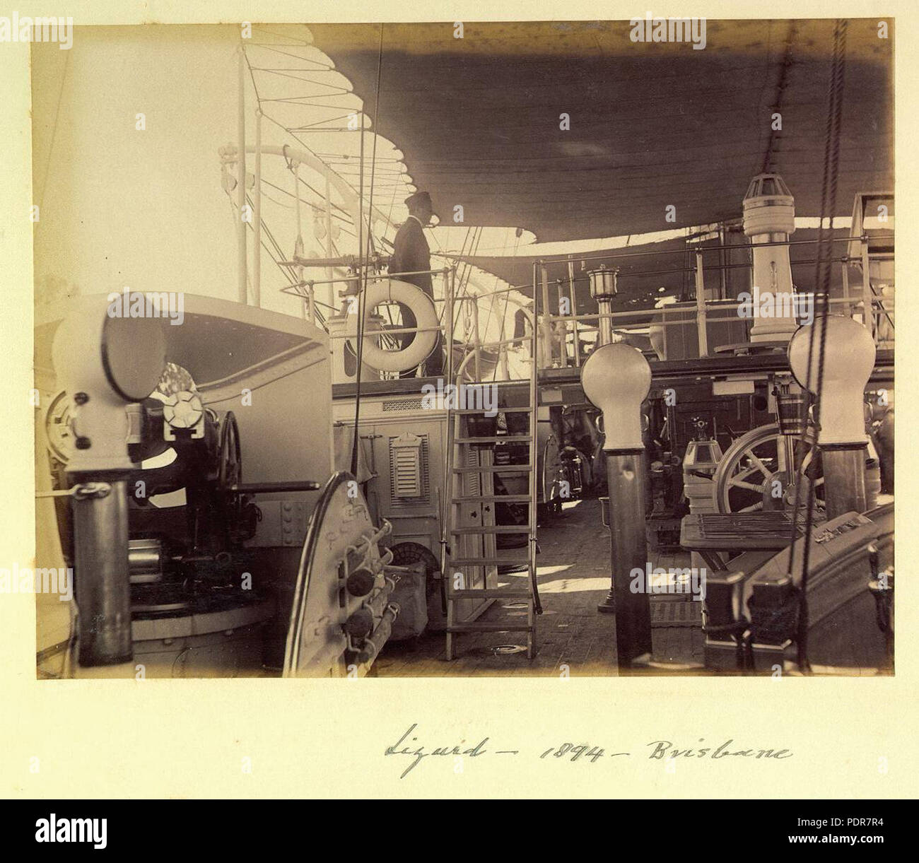 80 Scene aboard HMS Lizard Brisbane 1894 Stock Photo - Alamy