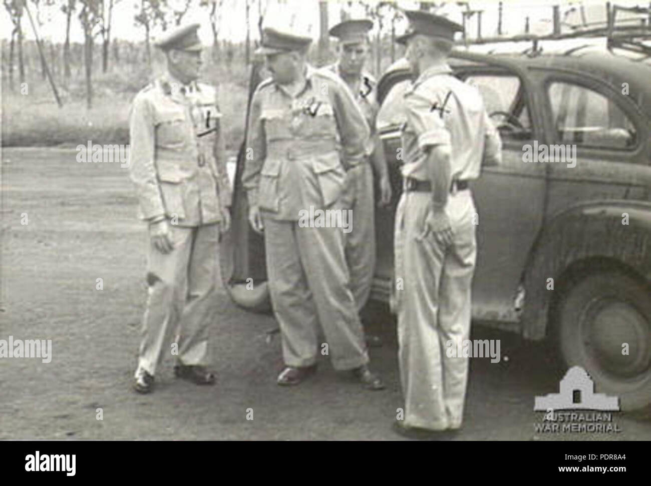 82 Major-General Chapman at Mareeba March 1944 AWM 065217 Stock Photo ...