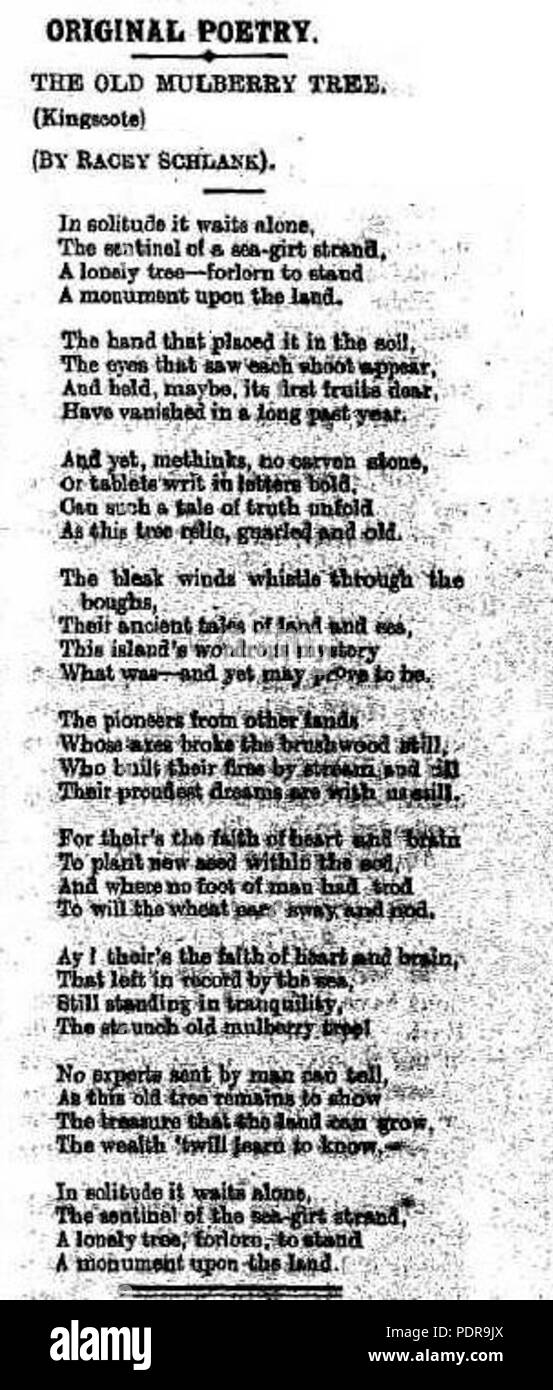 Tree poem hi-res stock photography and images - Alamy