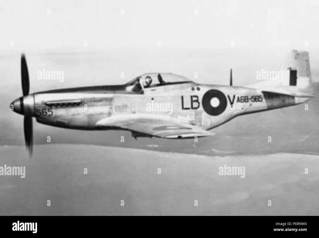 93 P-51K Mustang 84 Sqn RAAF in flight 1945 Stock Photo - Alamy