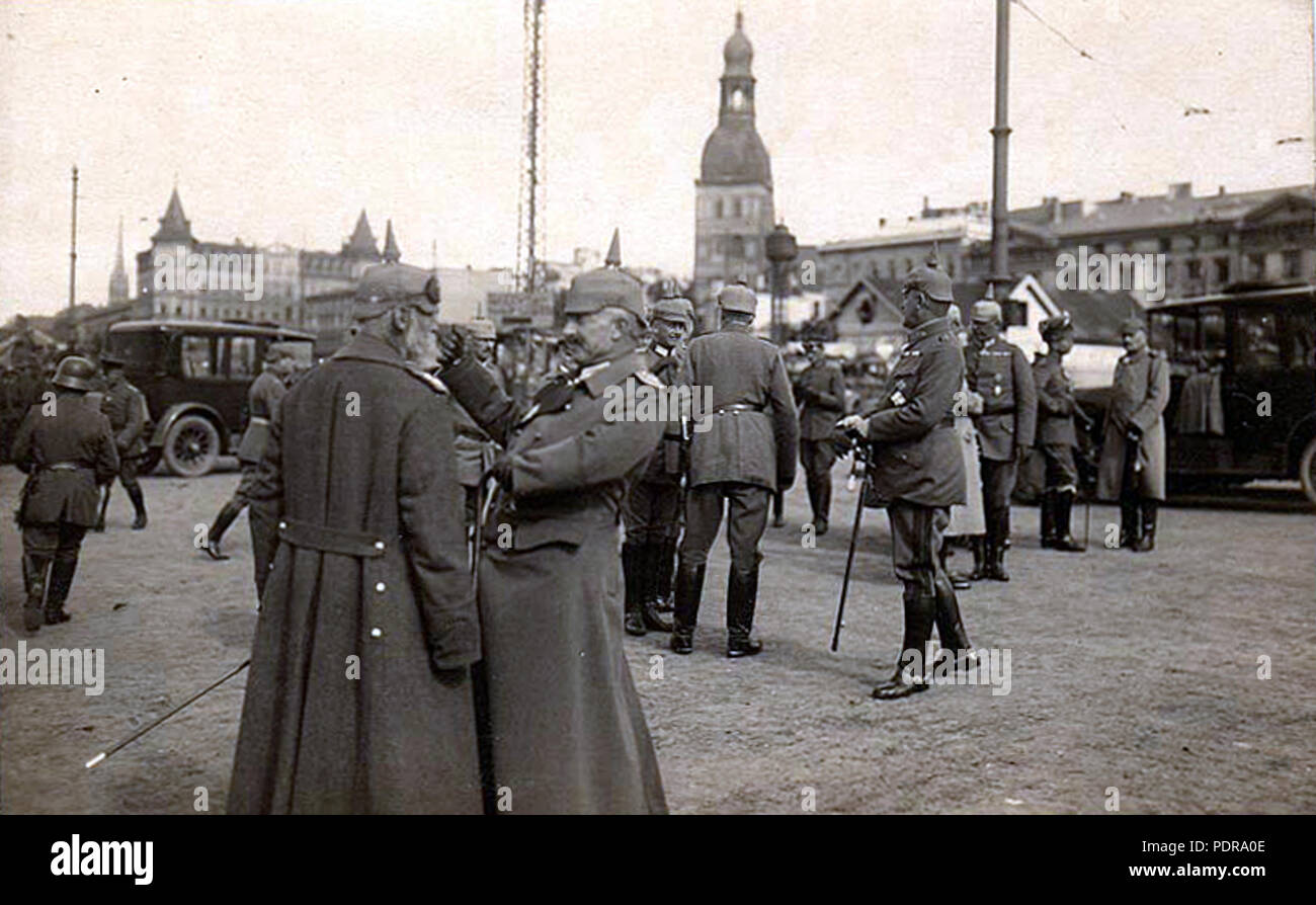 141 German officers riga ww1 Stock Photo - Alamy