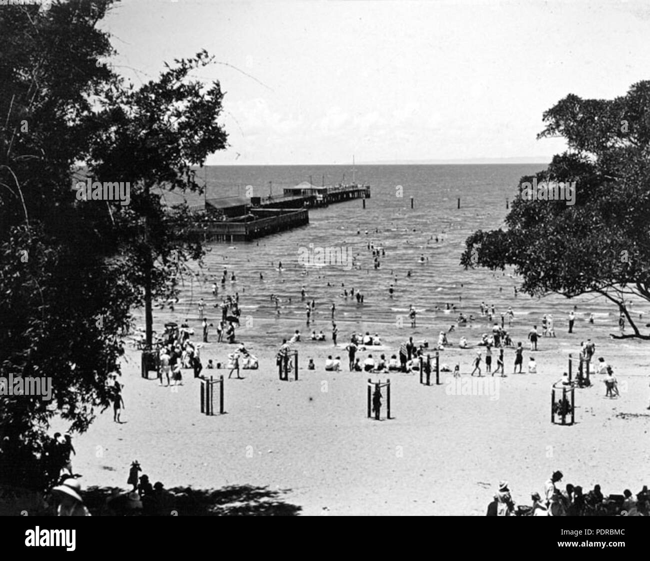 105 Queensland State Archives 2129 The Jetty and sharkproof enclosure ...