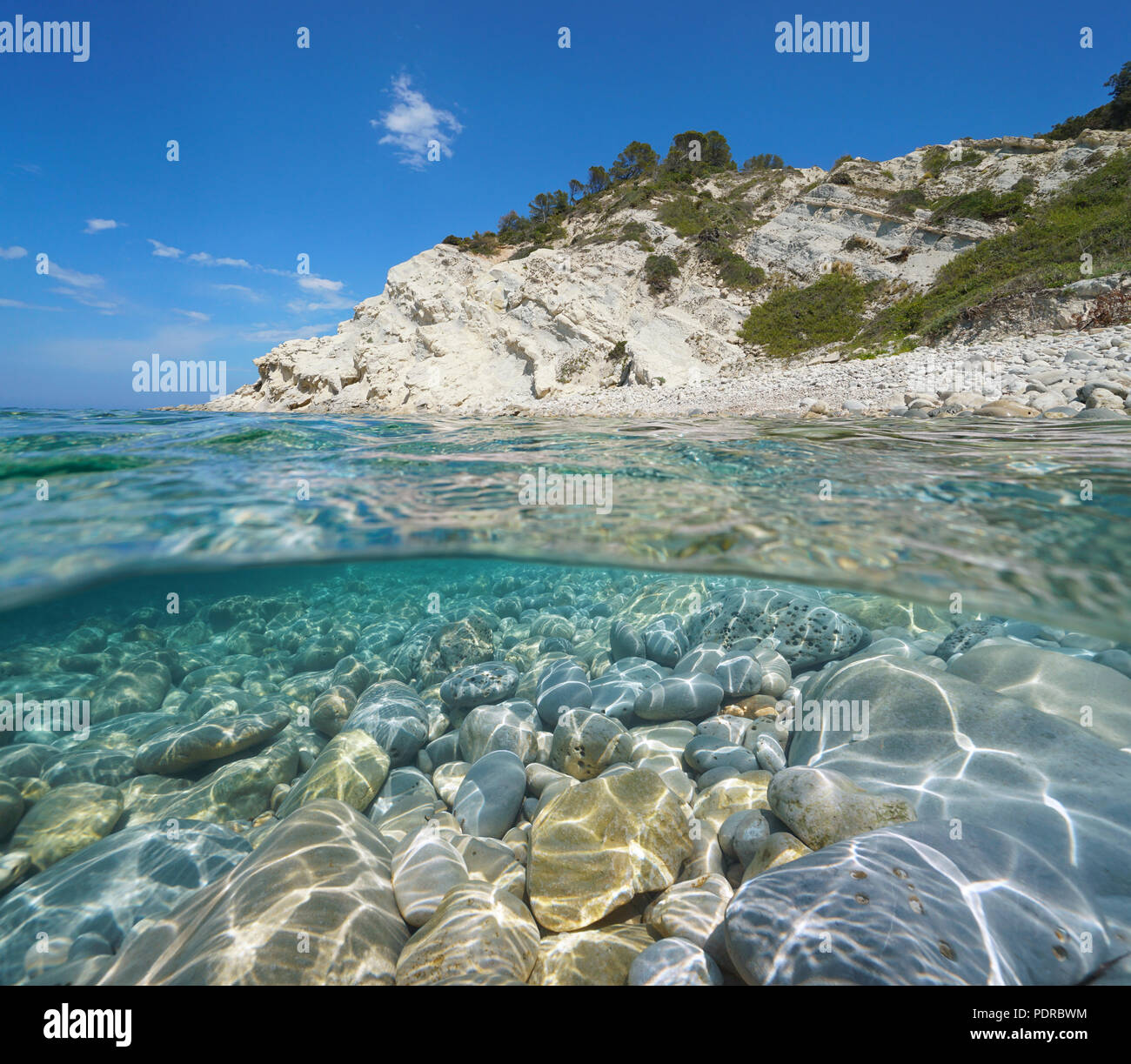 Shallow water over pebbles hi-res stock photography and images - Alamy