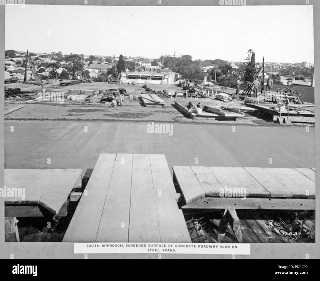Concrete road steel Black and White Stock Photos & Images - Alamy