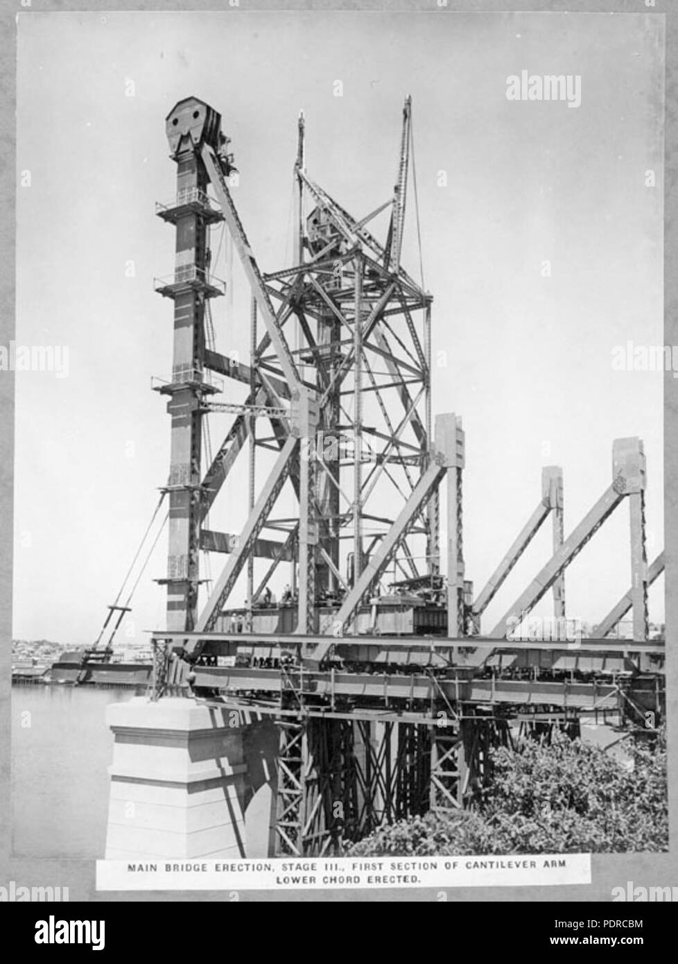 111 Queensland State Archives 3618 Main bridge erection stage 3 first ...