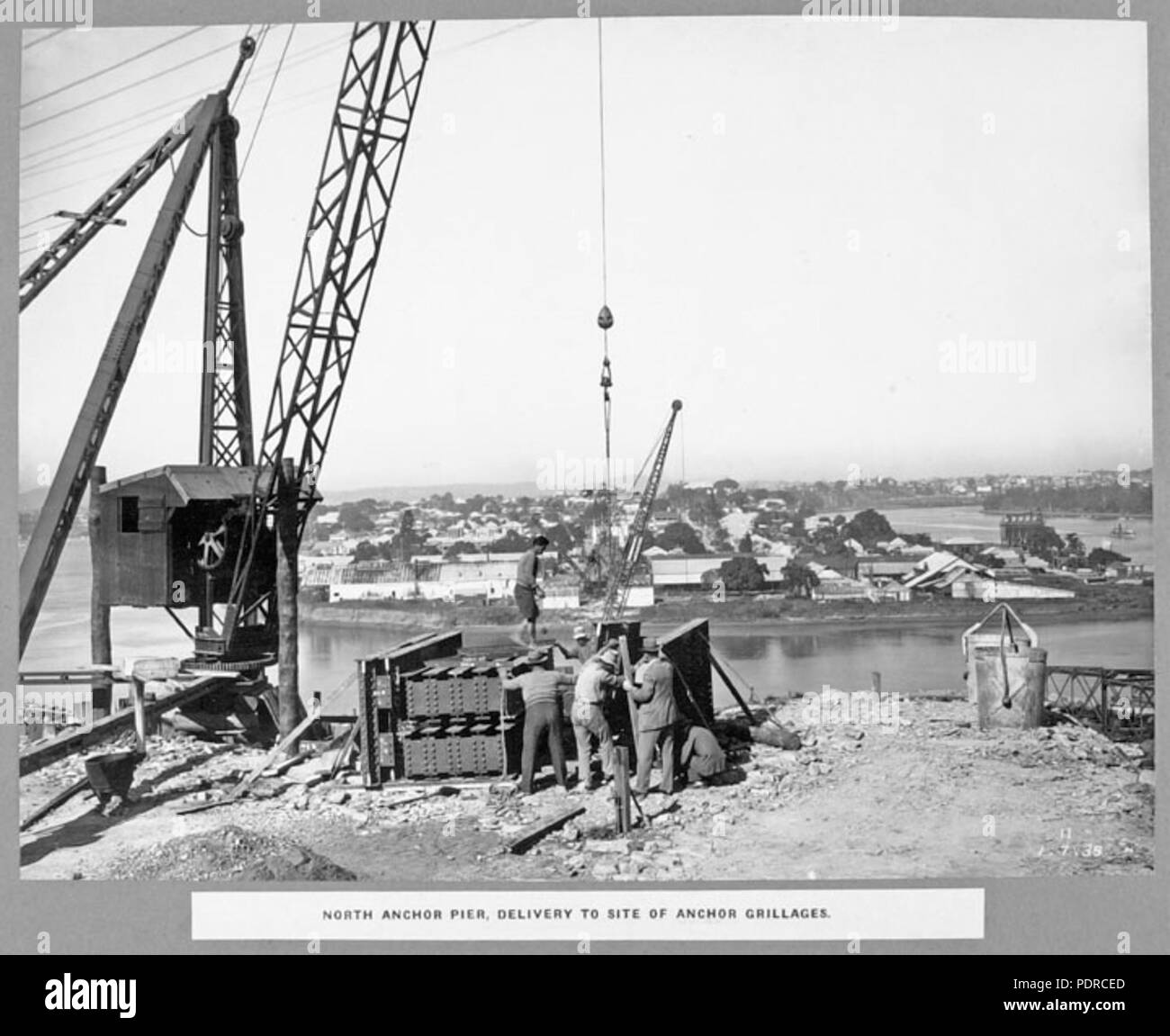 Construction site delivery Black and White Stock Photos & Images - Alamy
