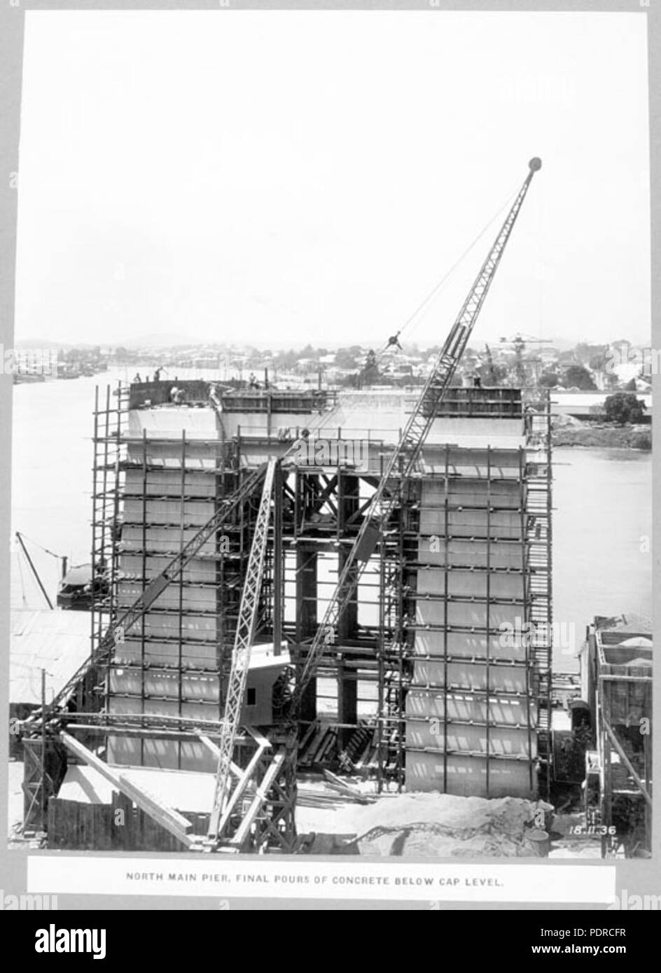 112 Queensland State Archives 3714 North main pier final pours of ...