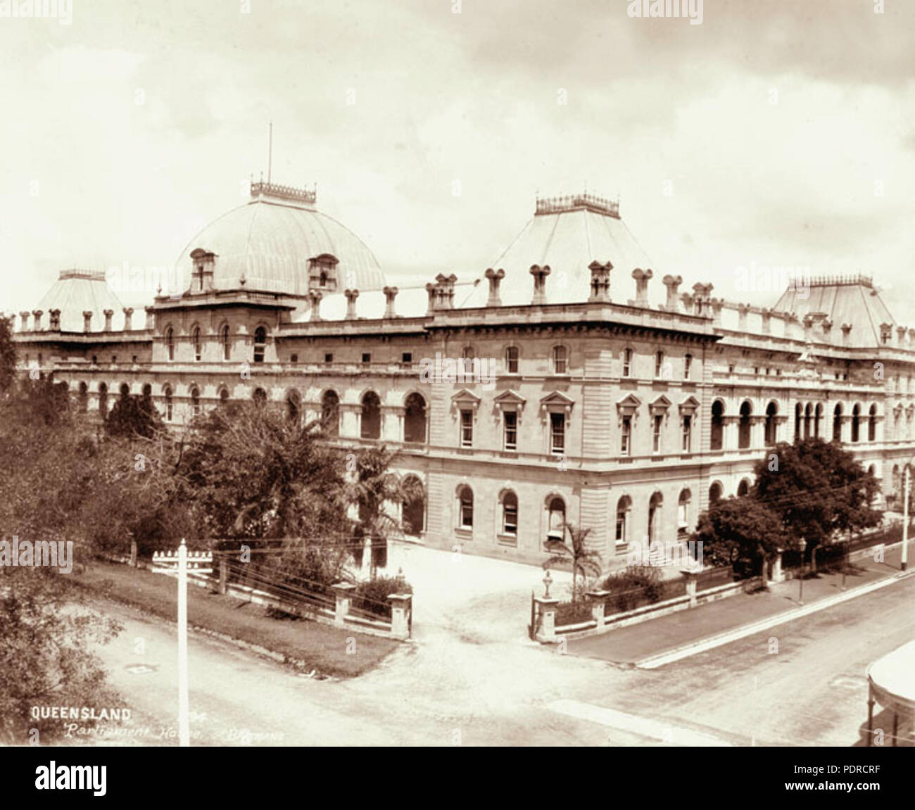 113 Queensland State Archives 3917 Parliament House Brisbane 1894 Stock ...