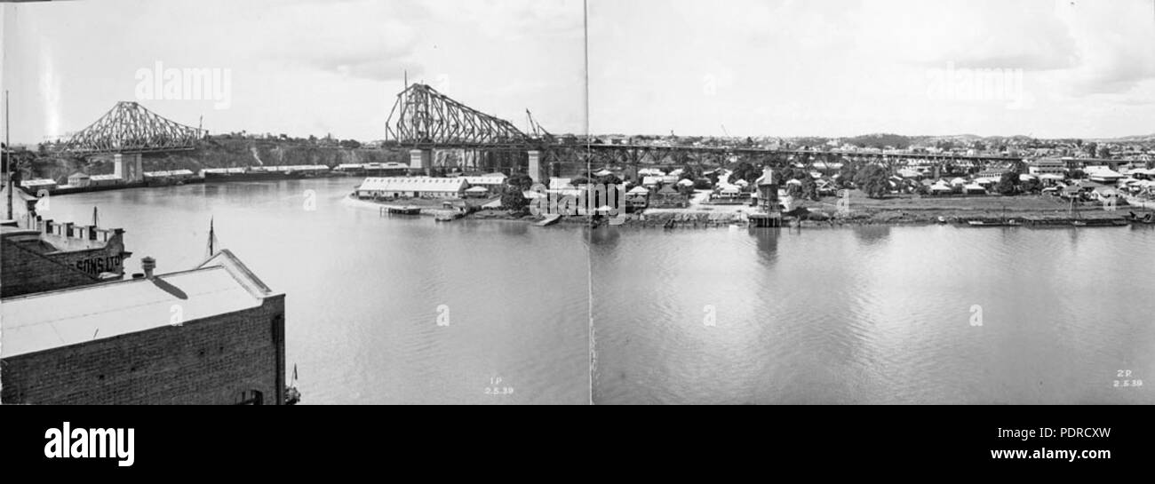 113 Queensland State Archives 4000 Panorama of the Story Bridge during ...