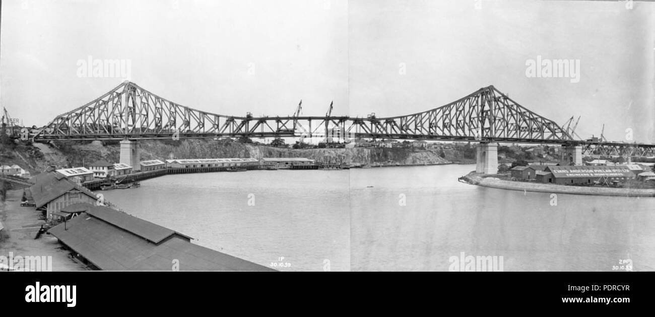 113 Queensland State Archives 4025 Panorama of the Story Bridge during ...