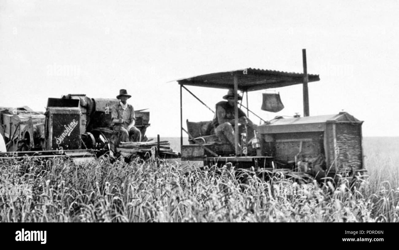 114 Queensland State Archives 4151 A tractordrawn Header Zeisemer ...