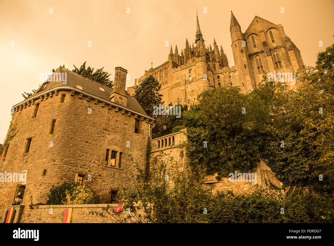 Le Mont Saint-Michel (Saint Michael's Mount), Normandy, north-western ...