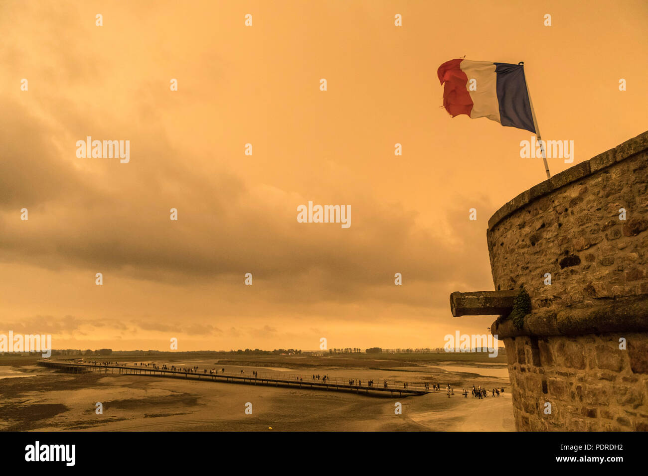 Le Mont Saint-Michel (Saint Michael's Mount), Normandy, north-western ...