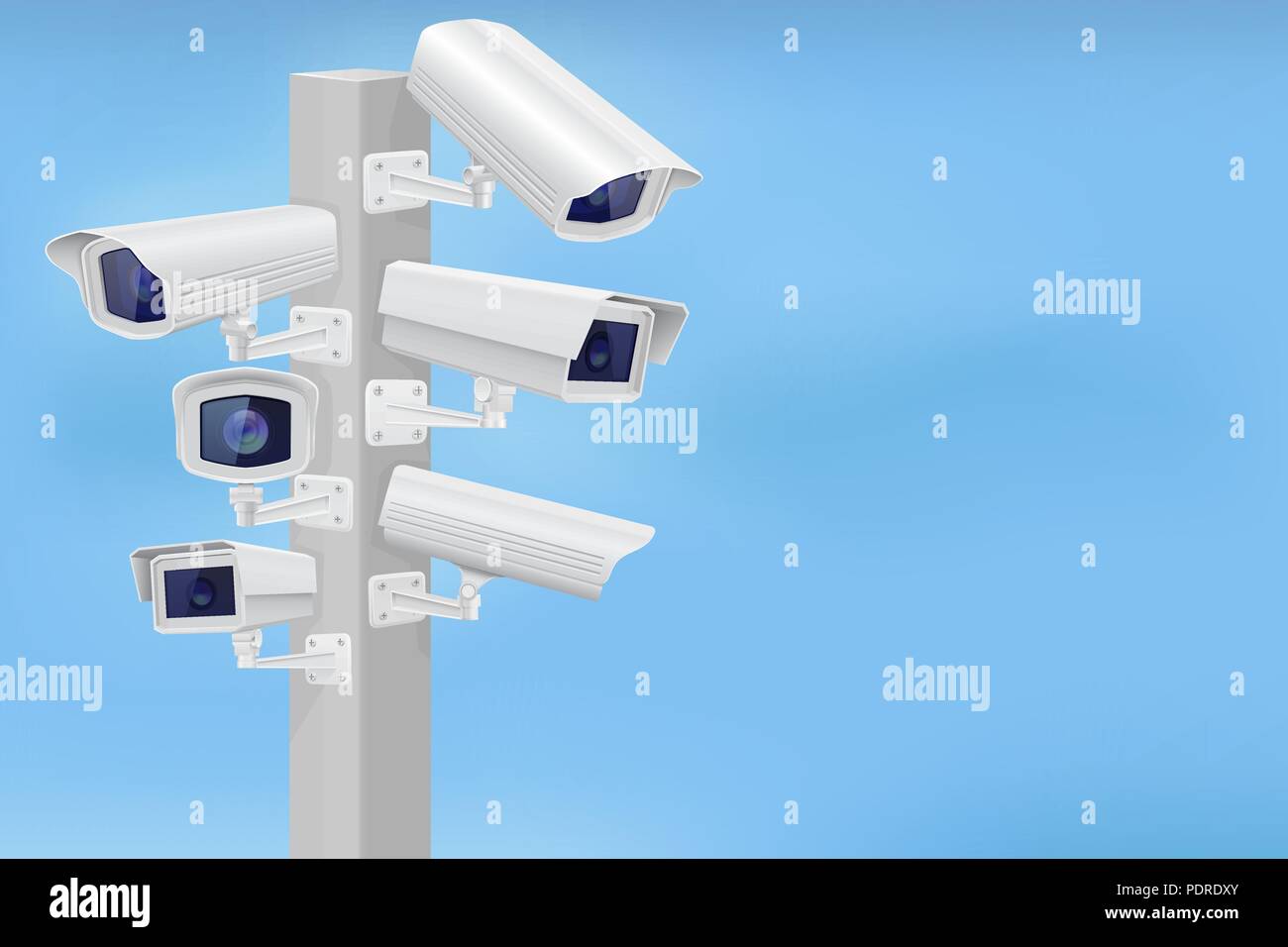 Security surveillance video cameras Stock Vector Images - Alamy