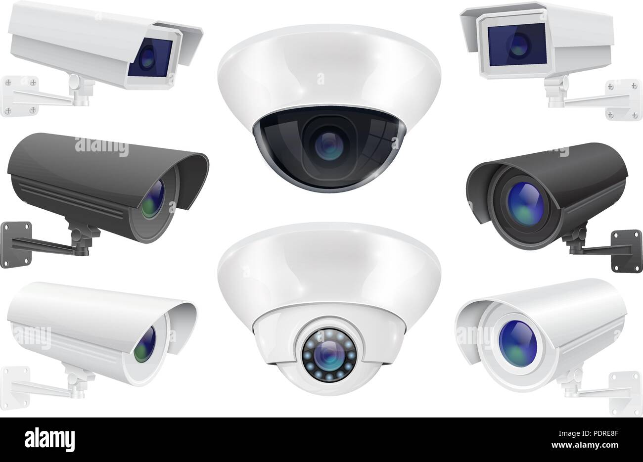 Black watch camera at angle Stock Vector Images - Alamy