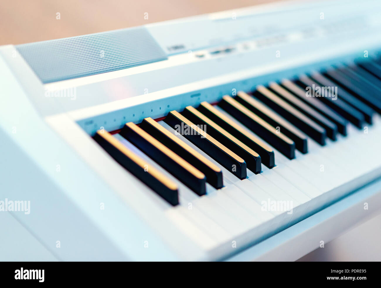 Electric piano close-up Stock Photo - Alamy
