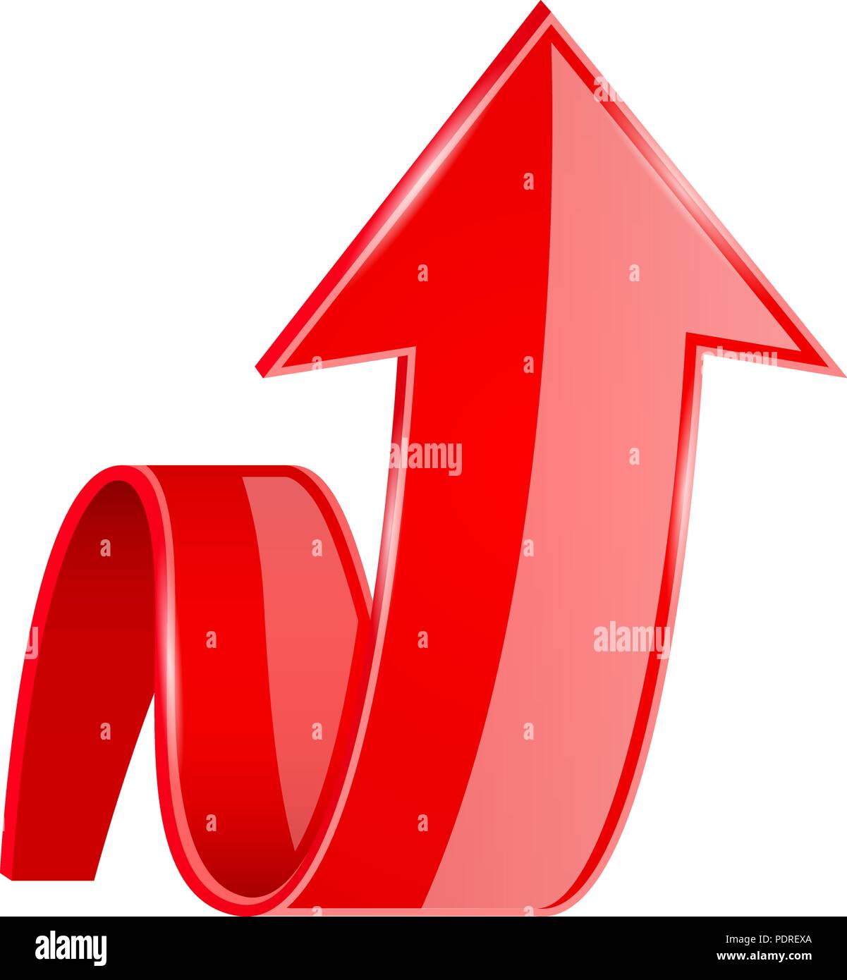 3d red graph Stock Vector Images - Alamy