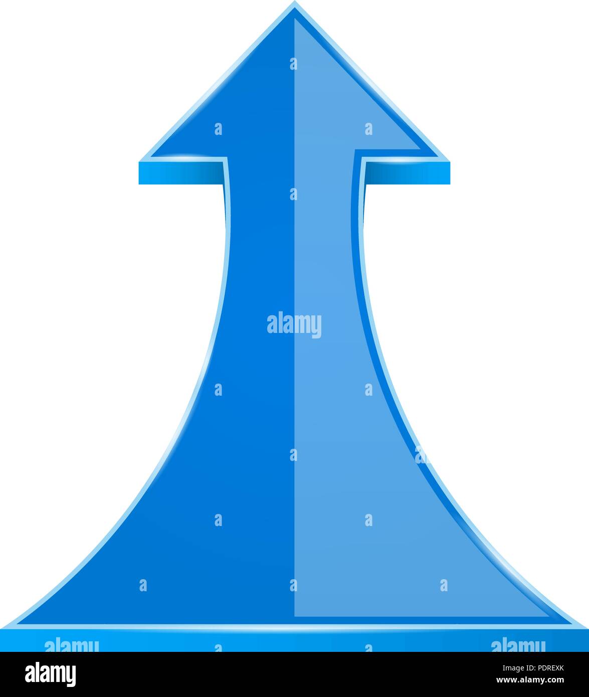 Blue UP arrow Stock Vector Image & Art - Alamy