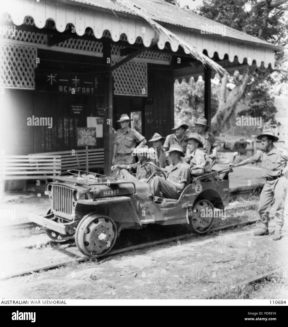 124 Rail Jeep in Beaufort Stock Photo - Alamy