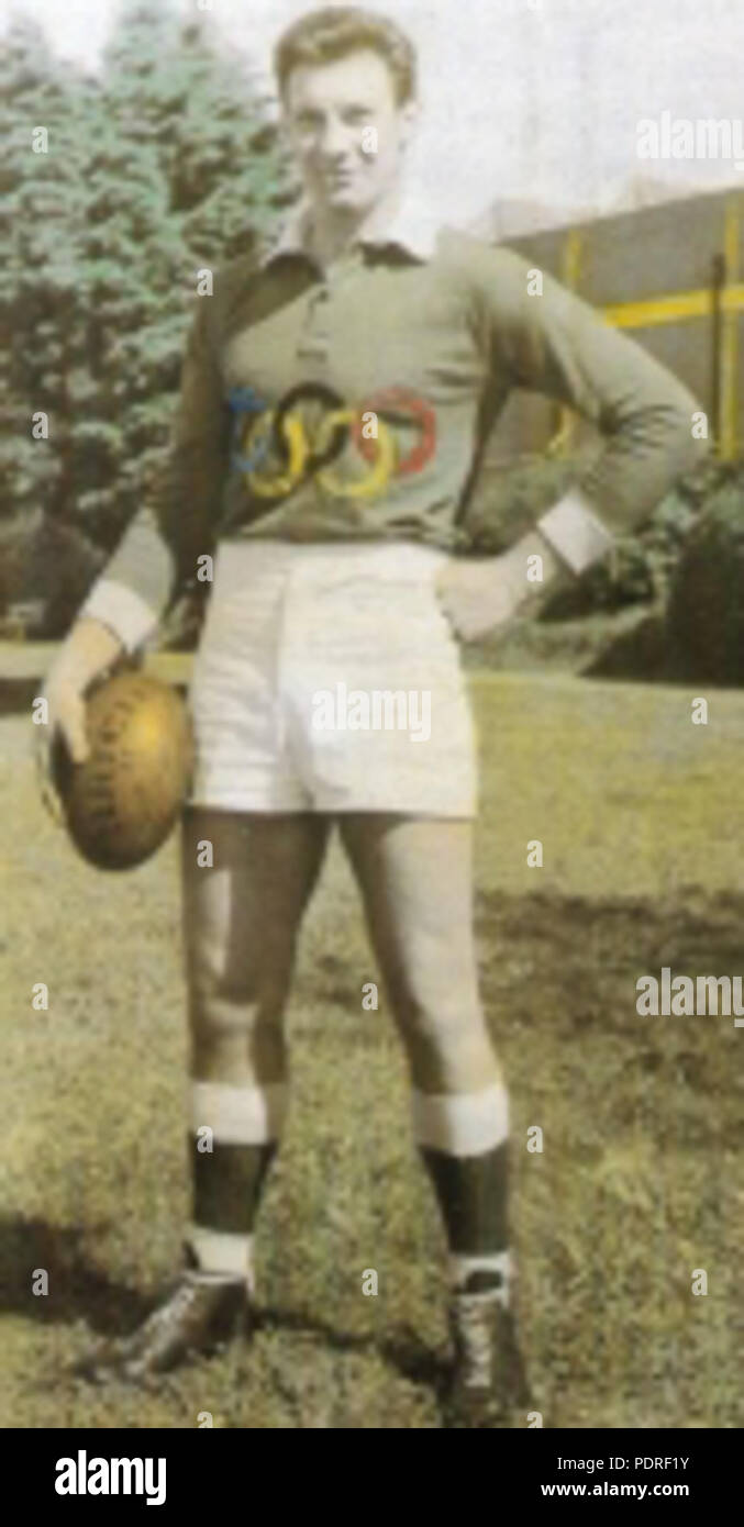 124 Ray Gabelich-VAFA vs. VFL&VFA 1956 Olympic Games Stock Photo - Alamy