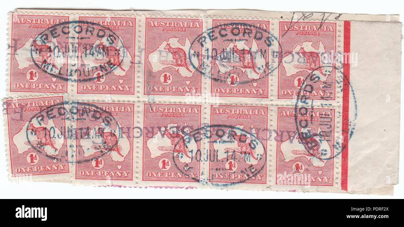 Australian stamps collection hi-res stock photography and images - Alamy