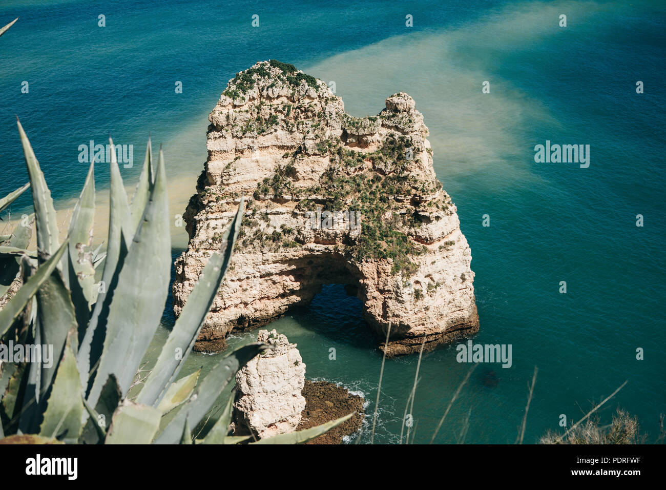 Beautiful views of the Atlantic Ocean and the rocks off the coast of ...