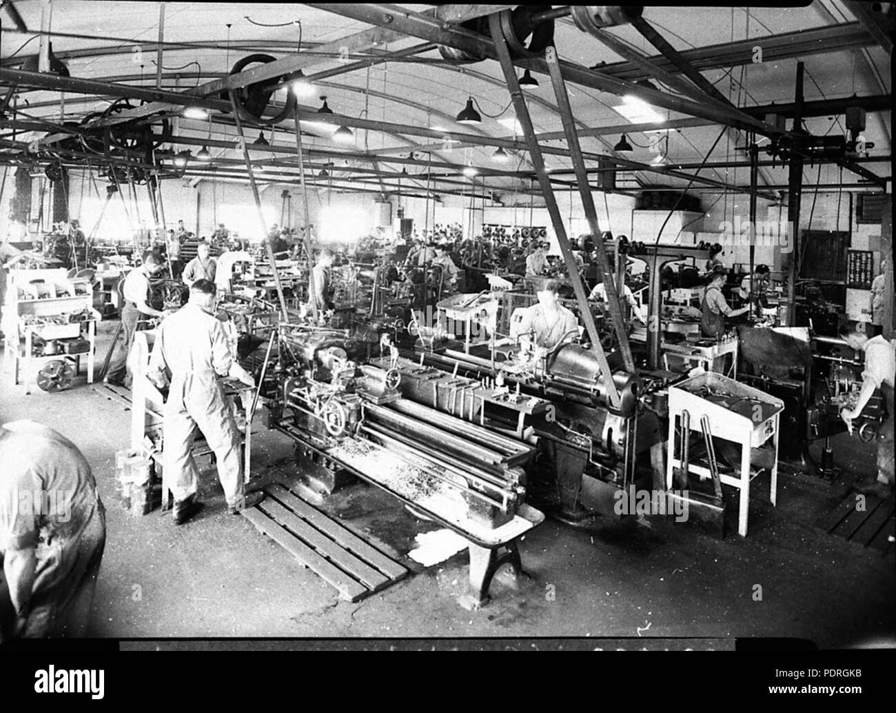 135 SLNSW 13320 Large engineering works showing turret and other ...