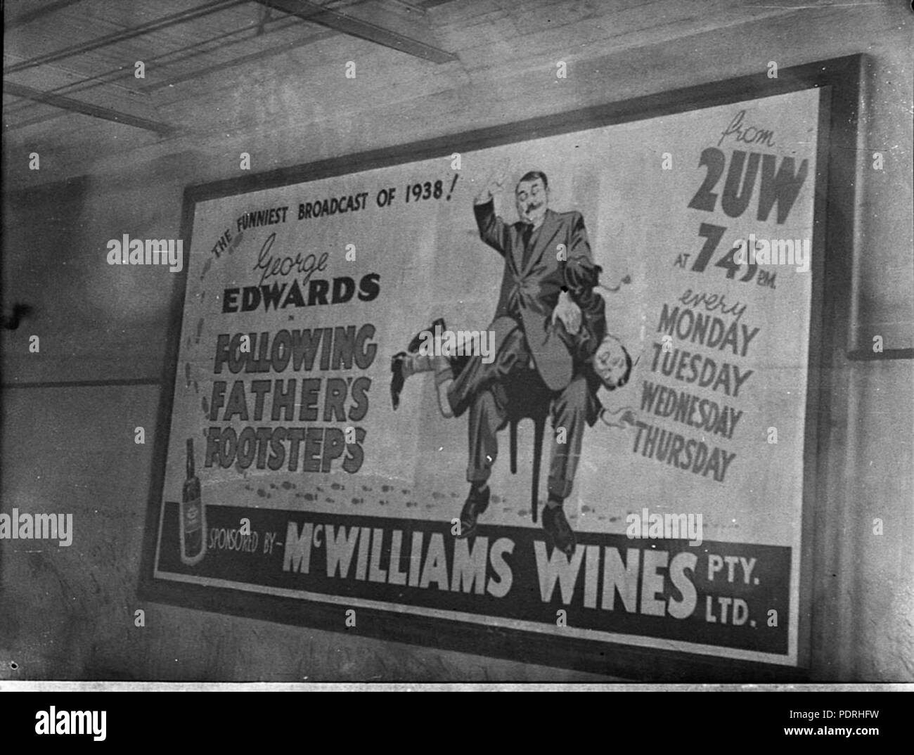 142 SLNSW 23016 Poster advertisement for Following Fathers footsteps ...