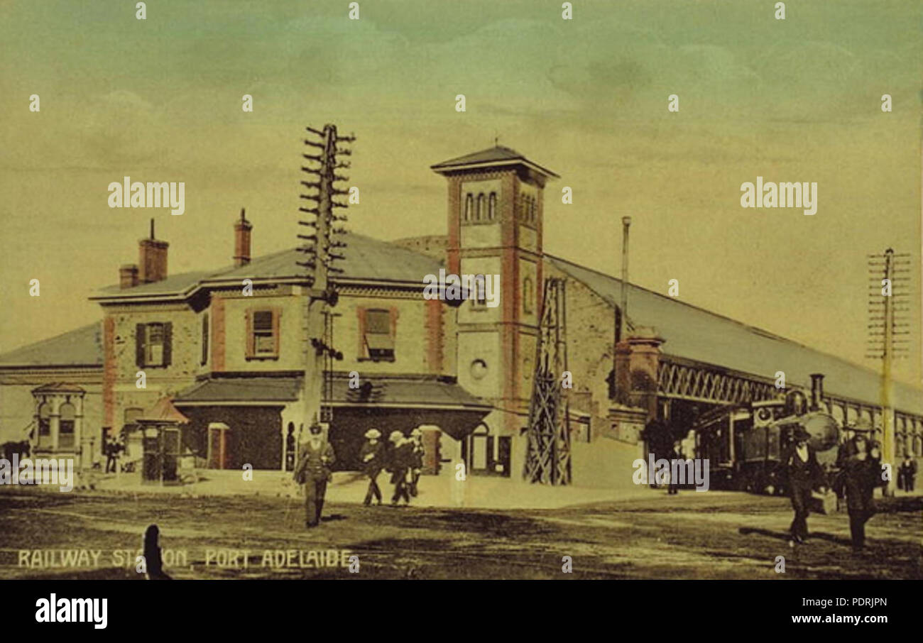97 Port Dock Railway Station 1909 Stock Photo - Alamy