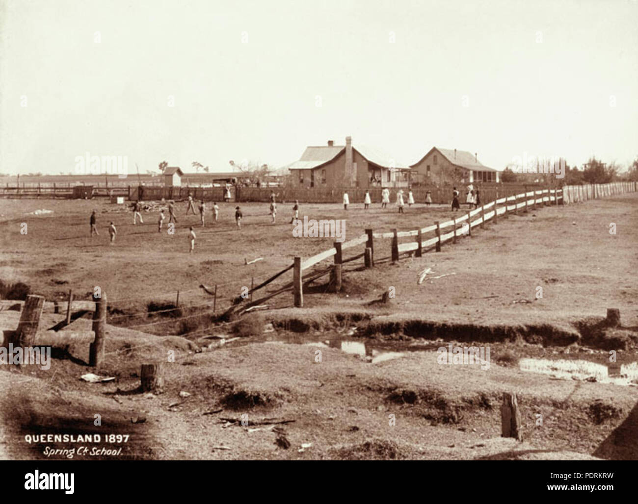 106 Queensland State Archives 2405 Spring Creek School with children ...