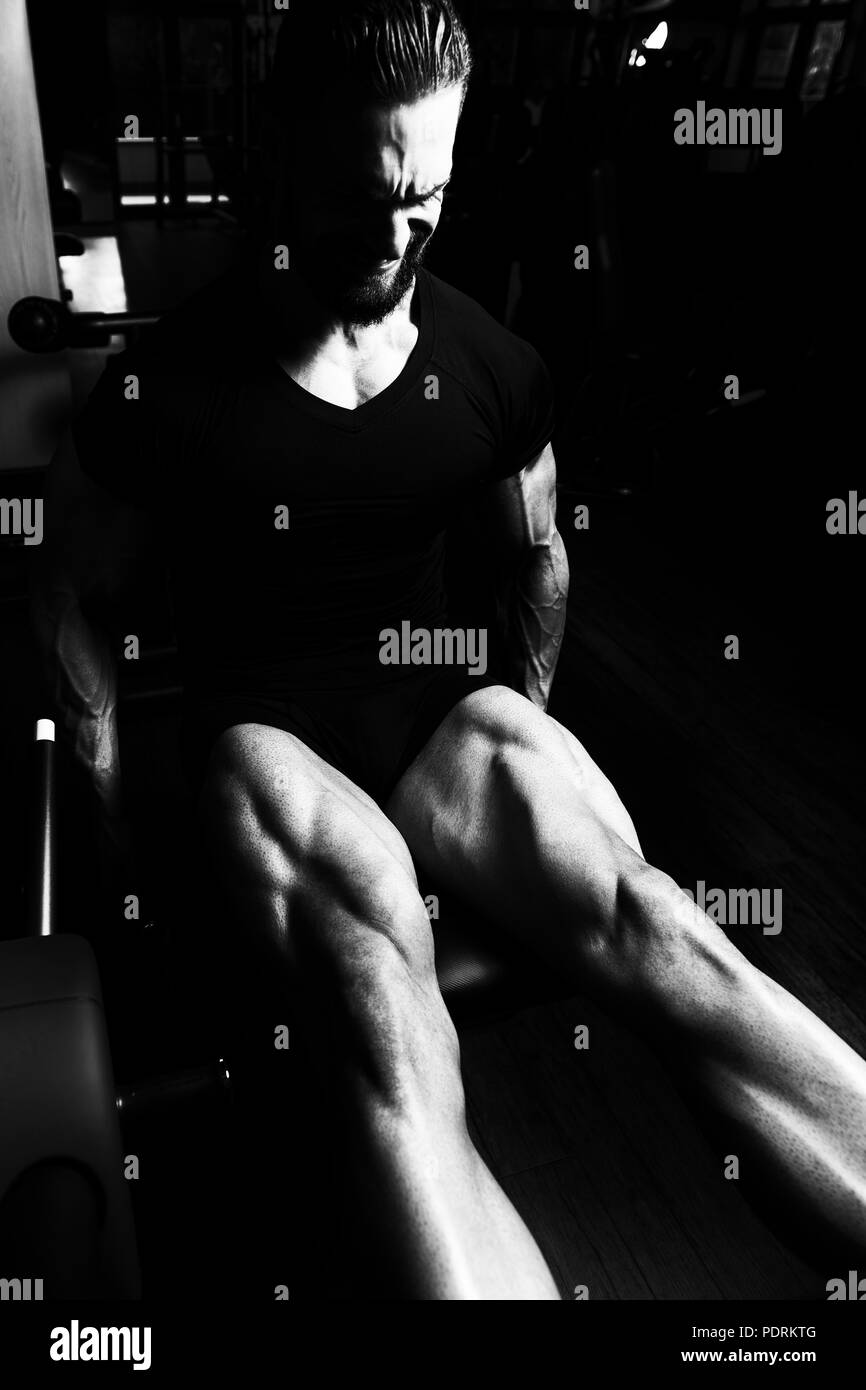 Muscle human leg Black and White Stock Photos & Images - Alamy