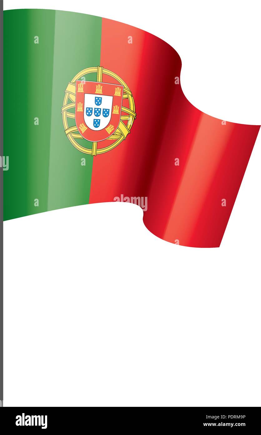 Portugal flag, vector illustration on a white background Stock Vector ...