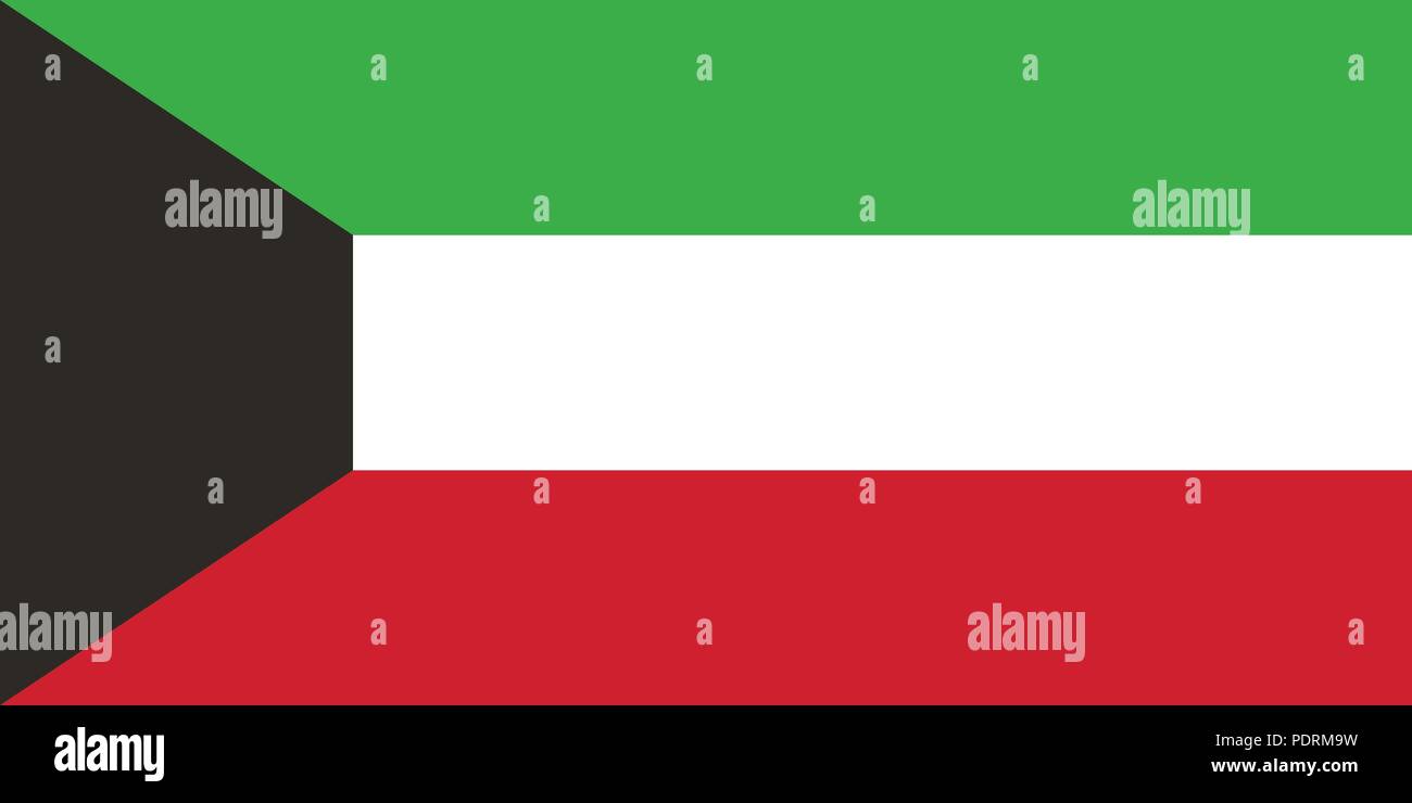 Vector image for Kuwait flag. Based on the official and exact Kuwaiti ...