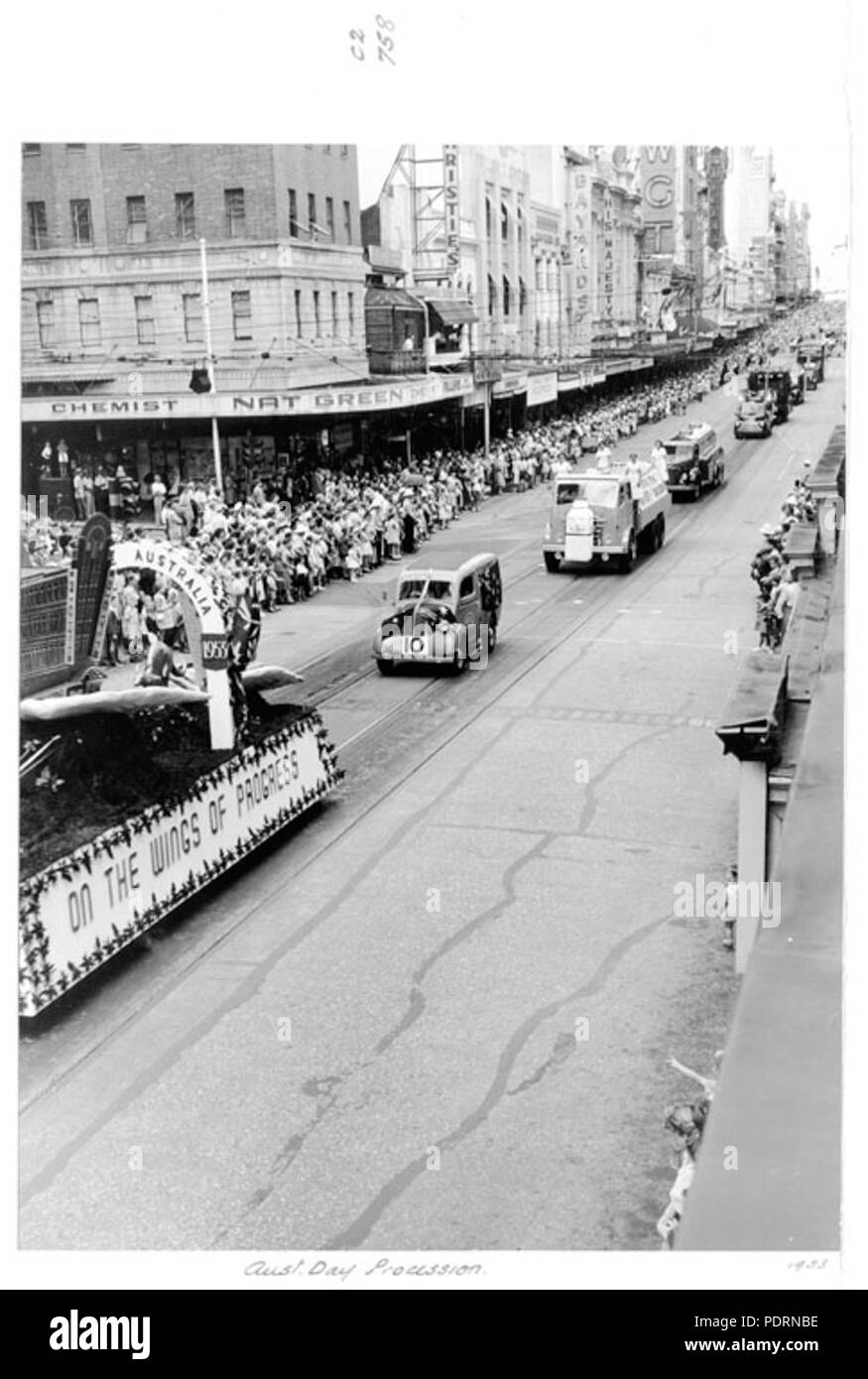 Australia day celebrations celebration Black and White Stock Photos ...