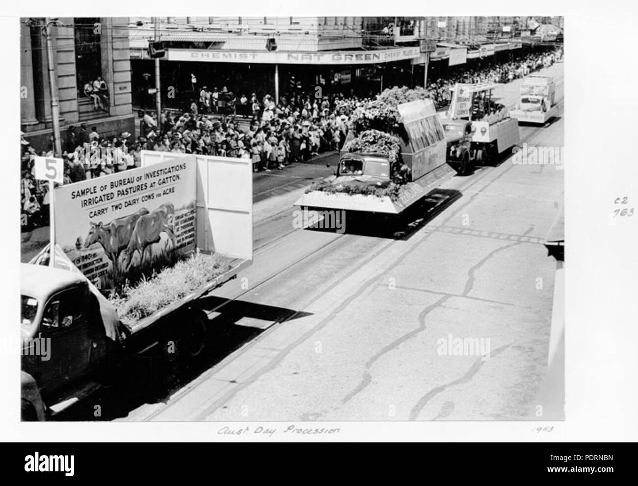 Australia day celebrations celebration Black and White Stock Photos ...