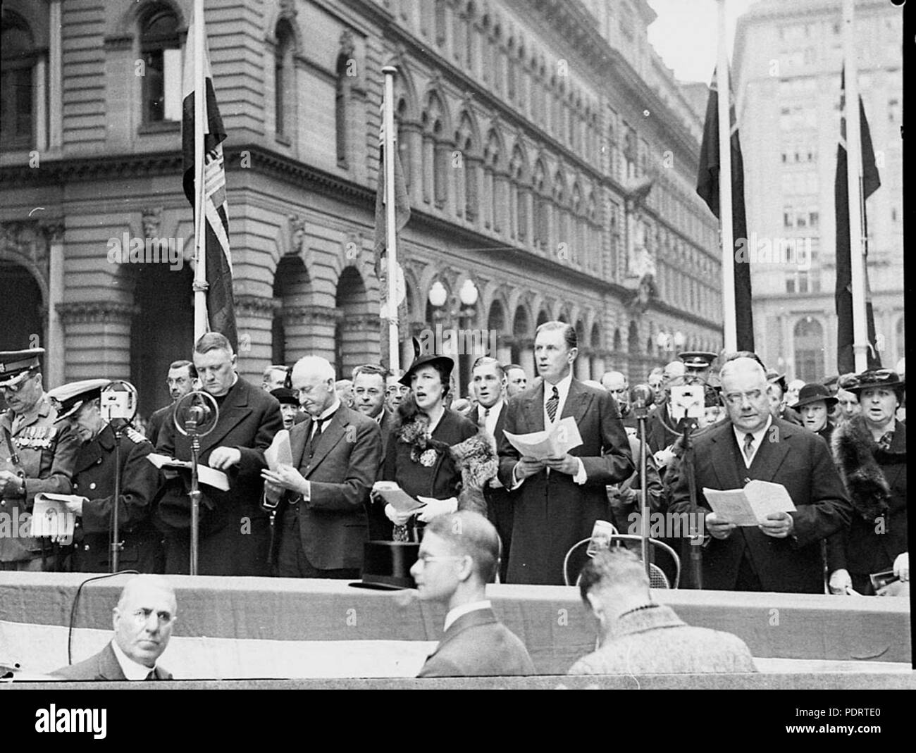 Coronation visit Black and White Stock Photos & Images - Alamy